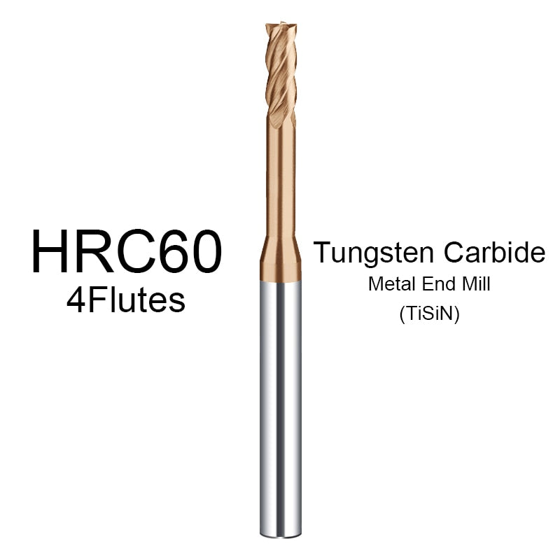 1PC HRC60 Precision Miniature Carbide Milling Cutters Deep Groove Tun ...